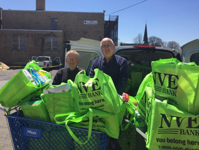 NVE Bank Community News: NVE Bank donation to local food pantry